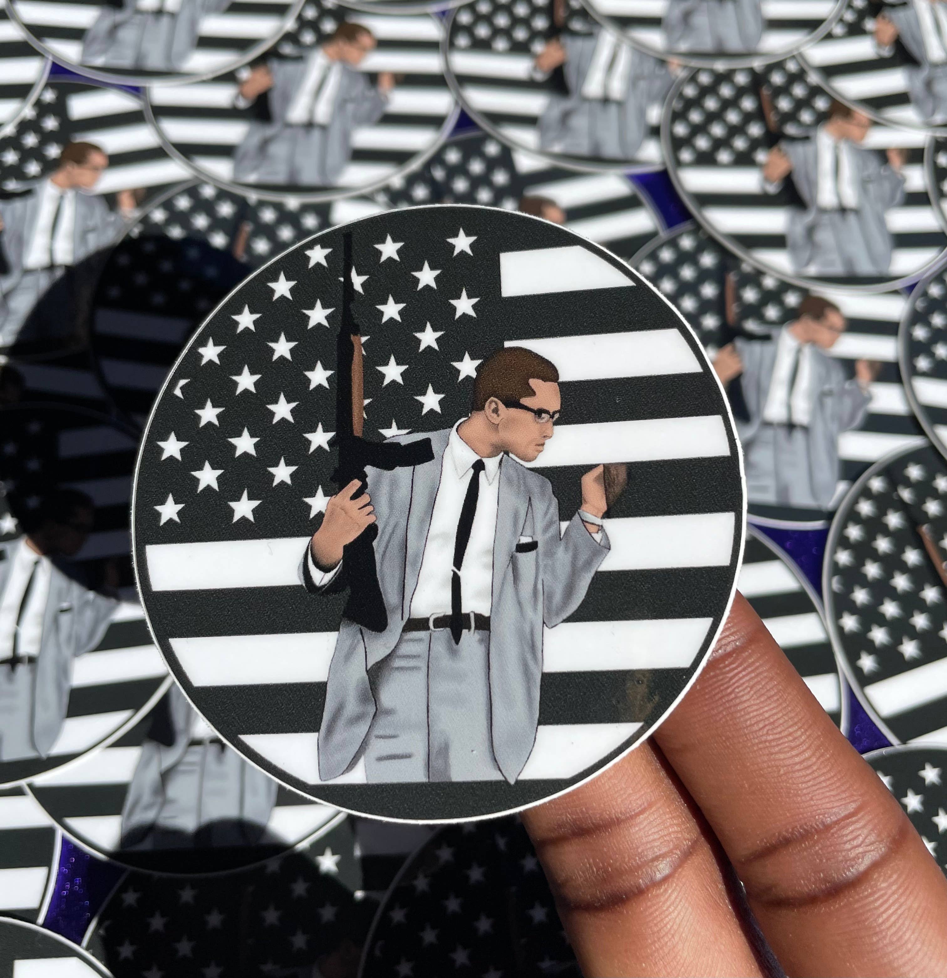 Malcom X Freedom Fighter Sticker – Urban Reader Bookstore